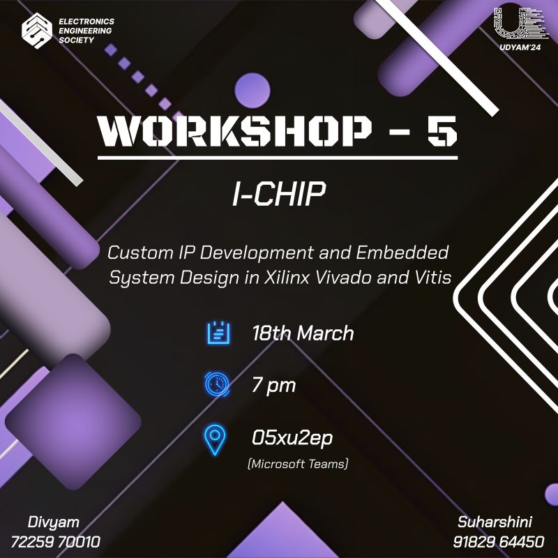 Join I-chip Workshop on Custom IP Development | EES , IIT(BHU) posted ... Join I-chip Workshop on Custom IP Development | EES , IIT(BHU) posted ...