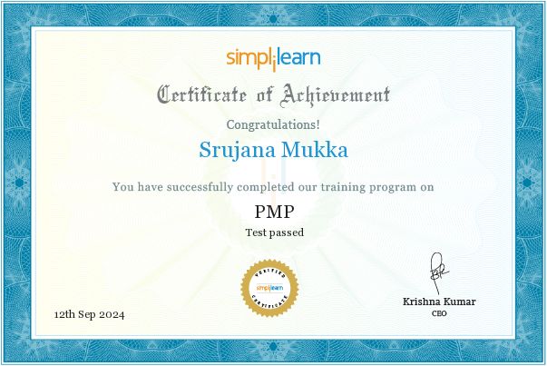 Srujana Mukka on LinkedIn: Digital Project Manager Certification ... Srujana Mukka on LinkedIn: Digital Project Manager Certification ...