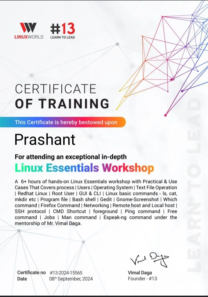 Prashant Singh on LinkedIn: #linux Prashant Singh on LinkedIn: #linux