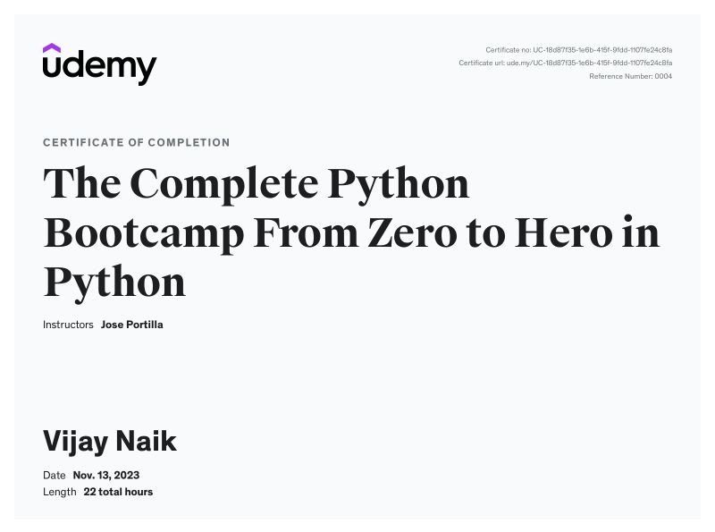 Vijay V Naik on LinkedIn: #pythonprogramming #pythondeveloper Vijay V Naik on LinkedIn: #pythonprogramming #pythondeveloper