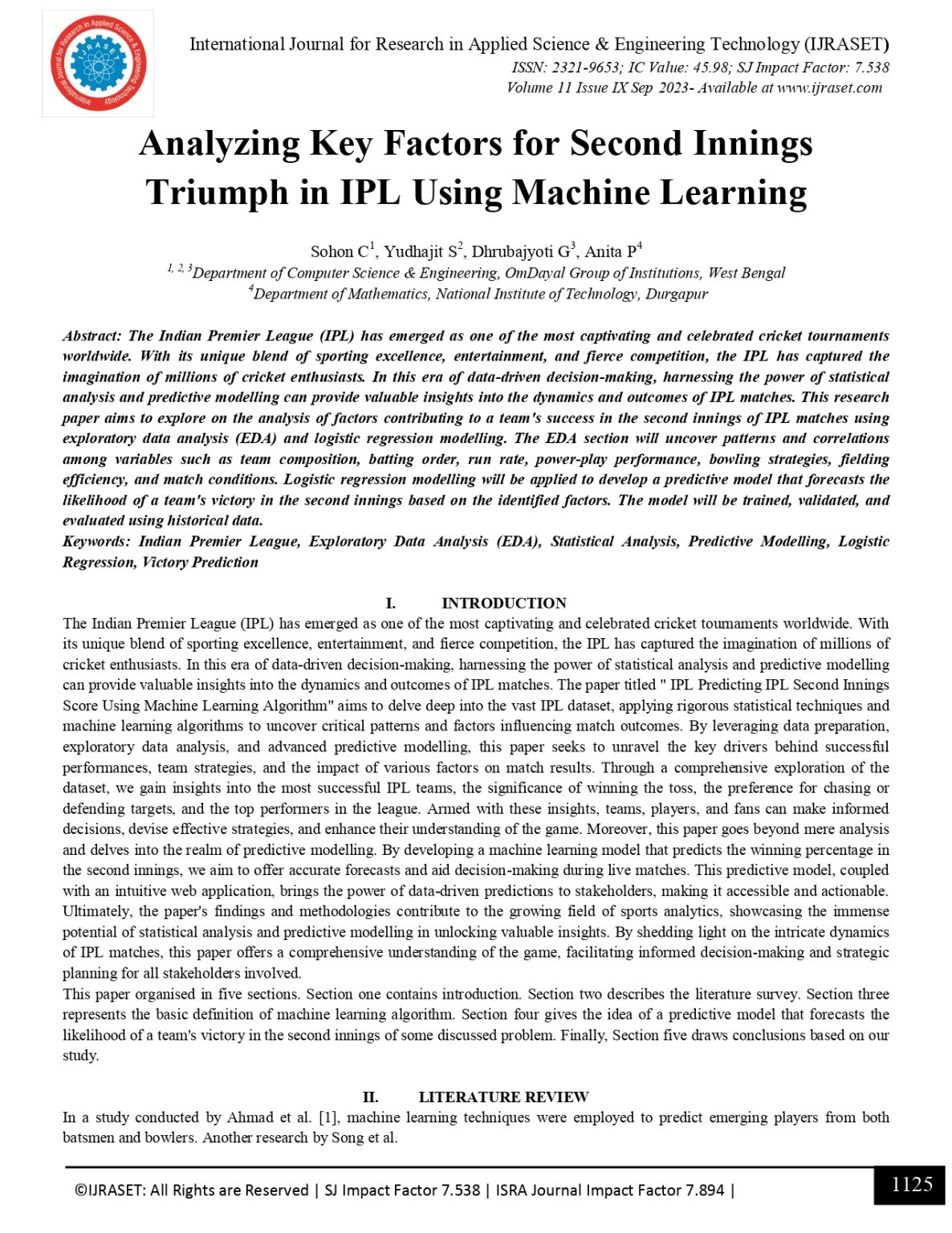 Dr. Dhrubajyoti Ghosh on LinkedIn: #journalpaper #published #ijraset Dr. Dhrubajyoti Ghosh on LinkedIn: #journalpaper #published #ijraset
