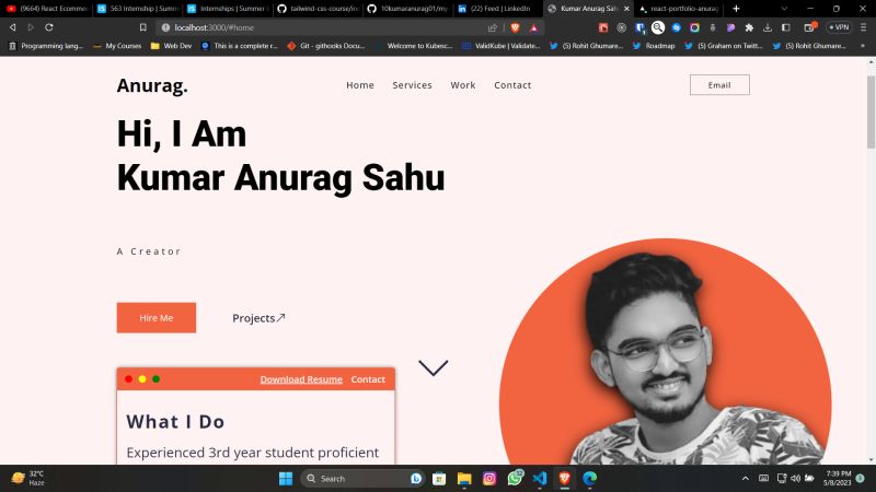 Kumar Anurag on LinkedIn: #portfoliowebsite #reactjs #frontenddevelopment Kumar Anurag on LinkedIn: #portfoliowebsite #reactjs #frontenddevelopment