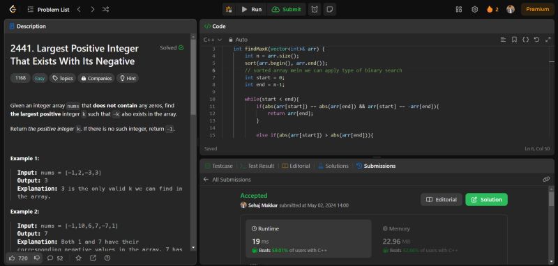 LeetCode Problem of the day | Sehaj Preet posted on the topic | LinkedIn LeetCode Problem of the day | Sehaj Preet posted on the topic | LinkedIn