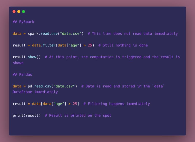 One major difference I noticed between PySpark and Pandas, apart from ... One major difference I noticed between PySpark and Pandas, apart from ...