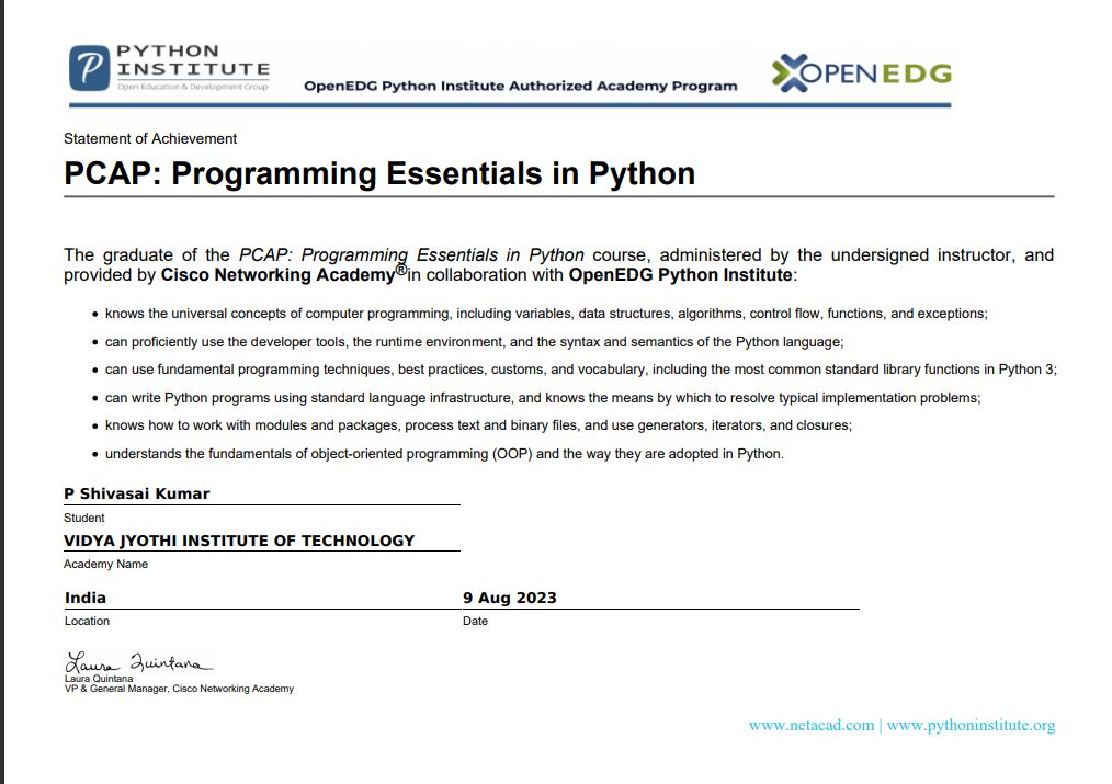 Shivasai Pondurthi on LinkedIn: #coding #pythonprogramming #python # ... Shivasai Pondurthi on LinkedIn: #coding #pythonprogramming #python # ...