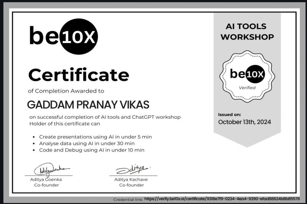 GADDAM PRANAY VIKAS on LinkedIn: #ai #dataanalysis #powerpoint #coding ... GADDAM PRANAY VIKAS on LinkedIn: #ai #dataanalysis #powerpoint #coding ...