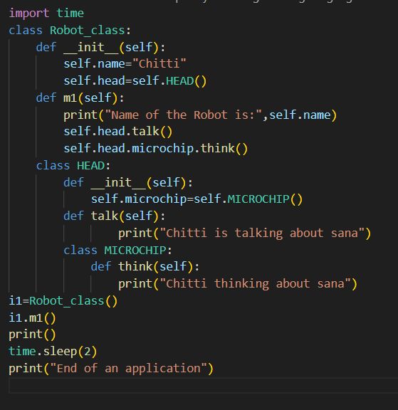Chelike Nikhil on LinkedIn: #python #oop #nestedclasses # ... Chelike Nikhil on LinkedIn: #python #oop #nestedclasses # ...