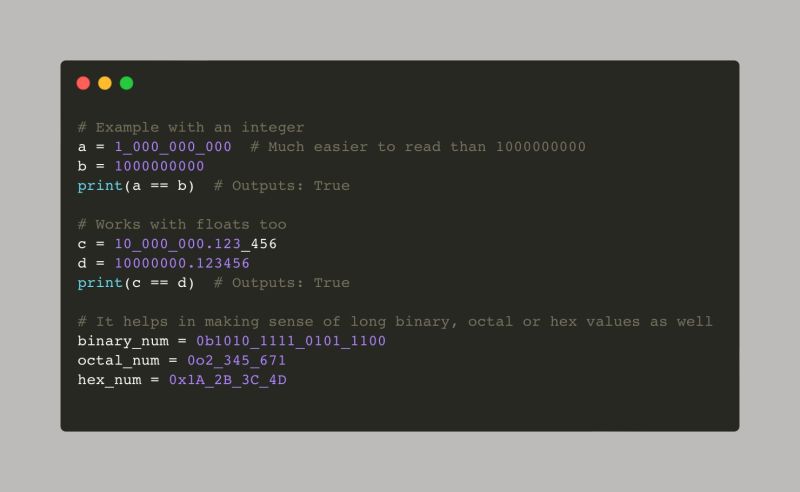 How underscores can make big numbers readable in Python | Nastaran ... How underscores can make big numbers readable in Python | Nastaran ...