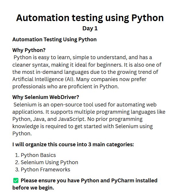 #automationtesting #python #selenium #manualtoautomation #qatesters ... #automationtesting #python #selenium #manualtoautomation #qatesters ...