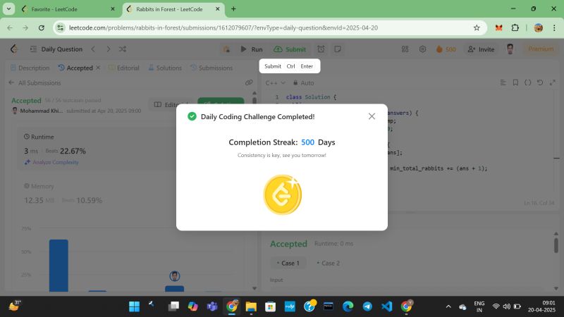 #dsa #leetcode #codingconsistency #500daysofcode # ... #dsa #leetcode #codingconsistency #500daysofcode # ...