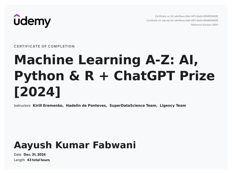 Aayush Kumar Fabwani on LinkedIn: #machinelearning #python #ai # ... Aayush Kumar Fabwani on LinkedIn: #machinelearning #python #ai # ...