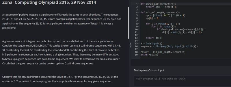 Resolved palindromic sequences on CodeChef | BYREDDY VENKATA MOHAN ... Resolved palindromic sequences on CodeChef | BYREDDY VENKATA MOHAN ...
