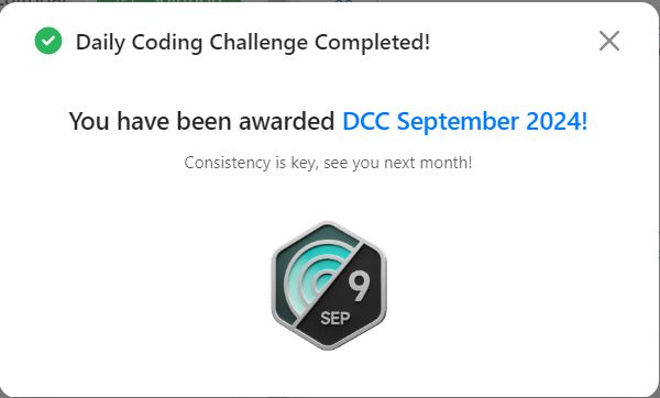 Sahil Kholia on LinkedIn: Leetcode Daily Coding Challenge for September ... Sahil Kholia on LinkedIn: Leetcode Daily Coding Challenge for September ...