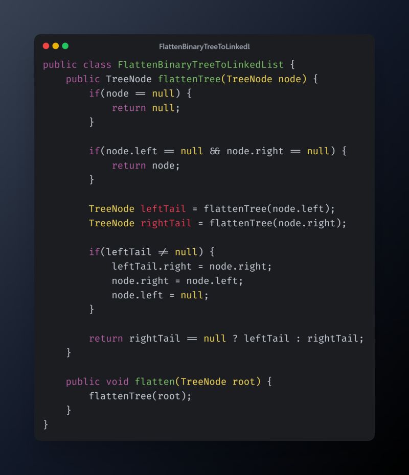 #algorithms #javaprogramming #coding #binarytree #linkedlist #flatten ... #algorithms #javaprogramming #coding #binarytree #linkedlist #flatten ...