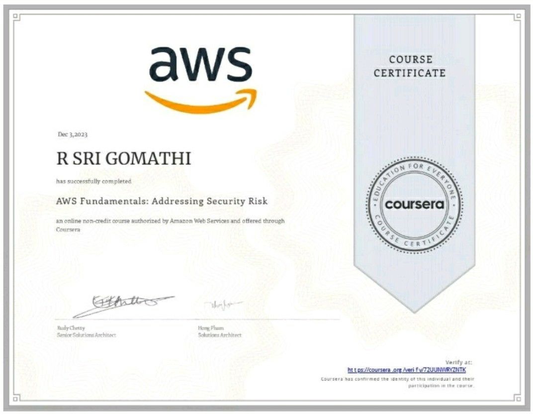 R Sri Gomathi on LinkedIn: I am pleased to share that I have earned a ... R Sri Gomathi on LinkedIn: I am pleased to share that I have earned a ...