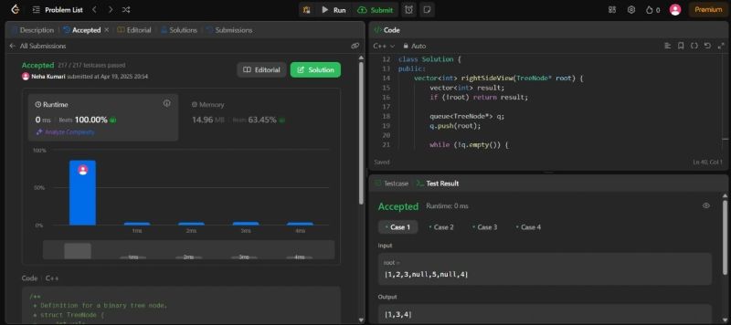 #100daysofcode #leetcode #dsa #100dayschallenge #codingjourney… | Neha ... #100daysofcode #leetcode #dsa #100dayschallenge #codingjourney… | Neha ...