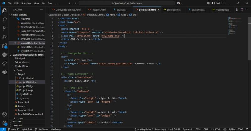 Created a BMI Calculator using HTML, CSS & JavaScript | Ashish Kumar Singh Created a BMI Calculator using HTML, CSS & JavaScript | Ashish Kumar Singh