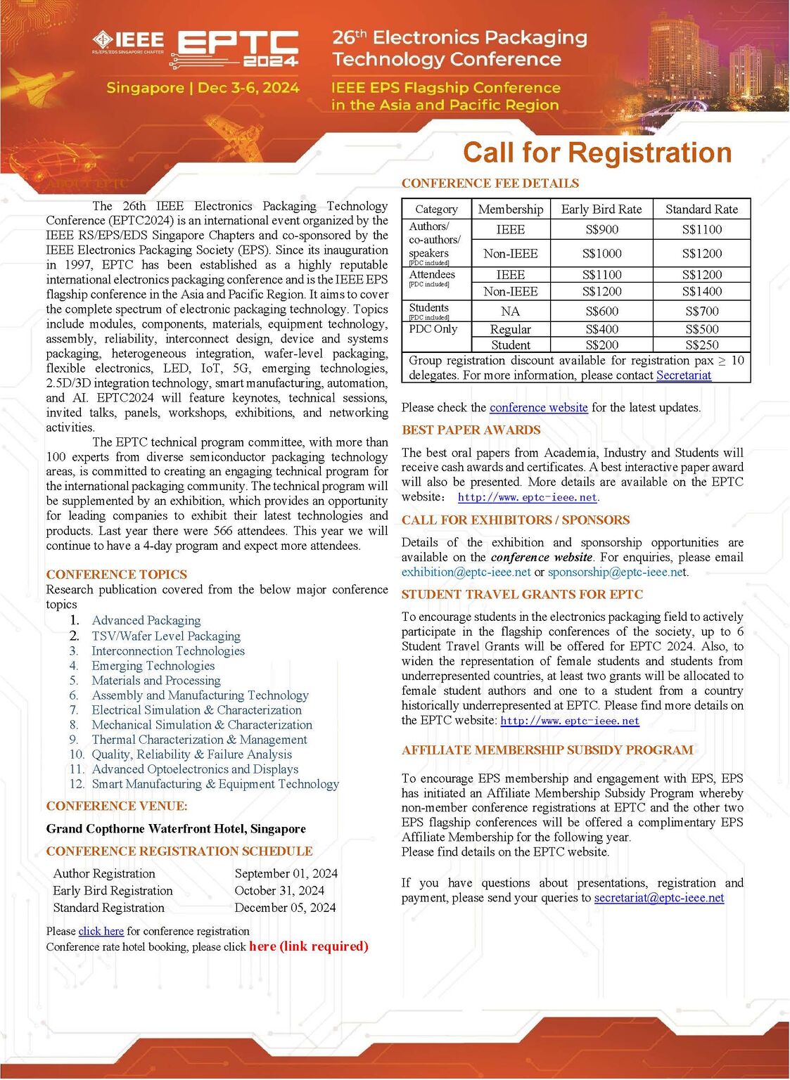 IEEE Singapore Section on LinkedIn: The 26th IEEE Electronics Packaging ... IEEE Singapore Section on LinkedIn: The 26th IEEE Electronics Packaging ...