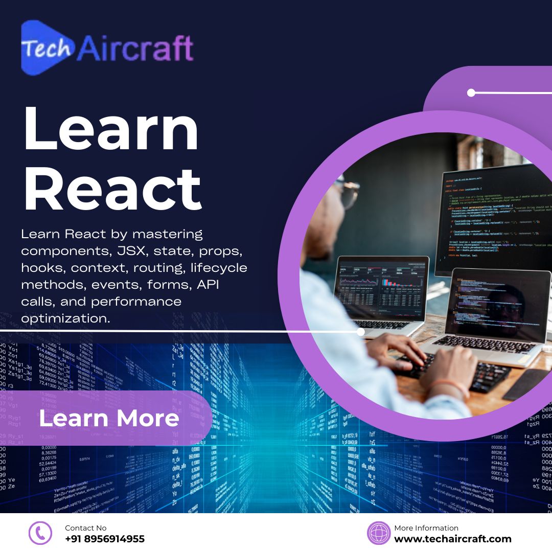Techaircraft on LinkedIn: #learnreact #techaircraft #webdevelopment # ... Techaircraft on LinkedIn: #learnreact #techaircraft #webdevelopment # ...