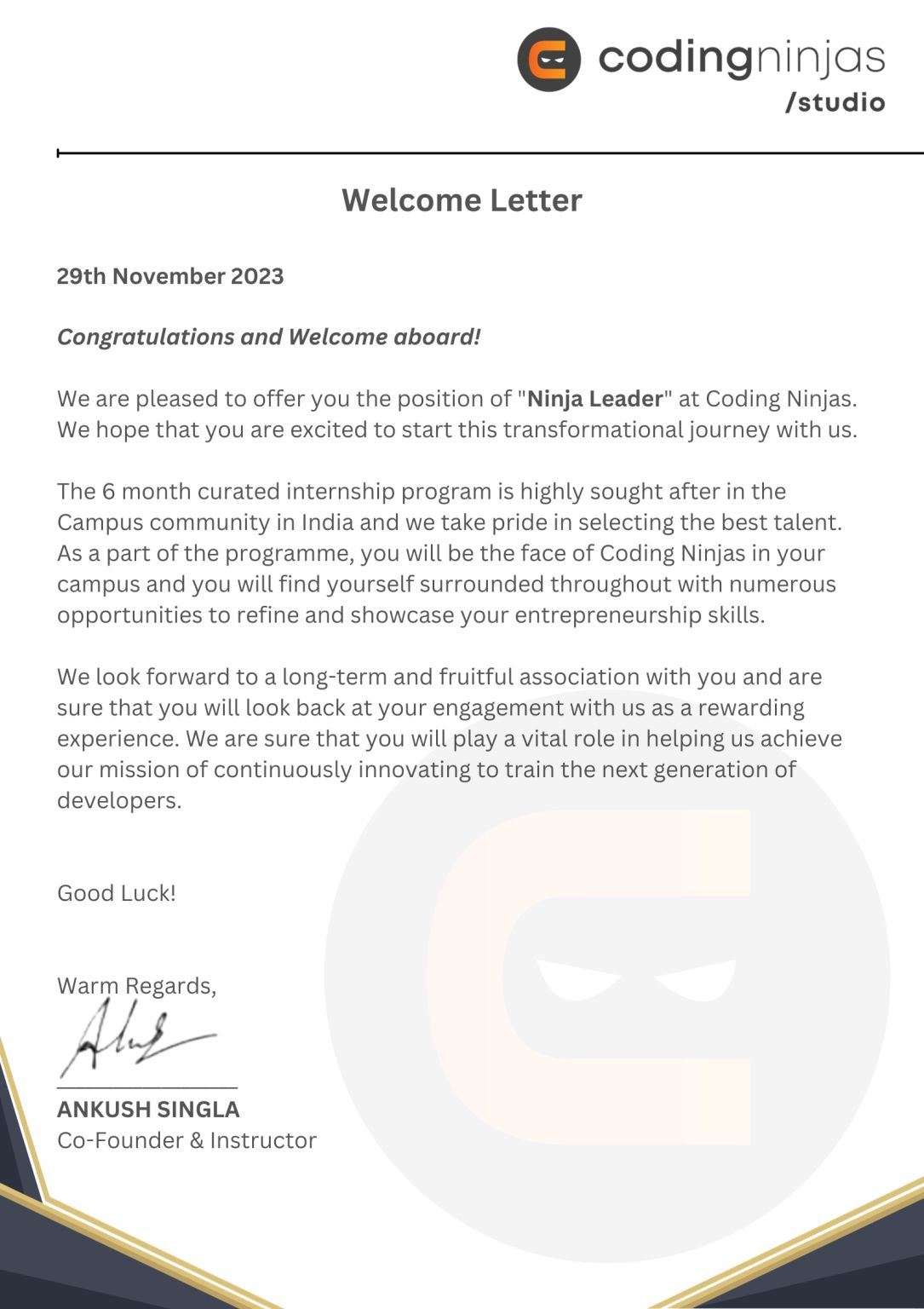 Aastik Mehta on LinkedIn: #codingninjas #chitkarau #newbeginnings # ... Aastik Mehta on LinkedIn: #codingninjas #chitkarau #newbeginnings # ...