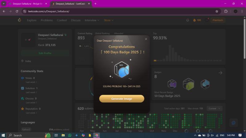 #100daysofleetcode #codingjourney #leetcode #consistencyiskey ... #100daysofleetcode #codingjourney #leetcode #consistencyiskey ...