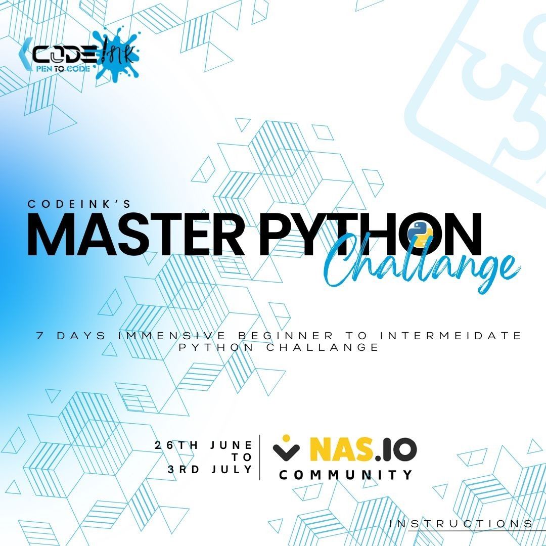 CODEINK.in on LinkedIn: #pythonchallenge #codeink #learnpython # ... CODEINK.in on LinkedIn: #pythonchallenge #codeink #learnpython # ...