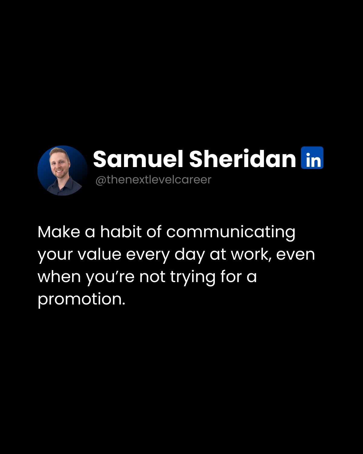 Samuel Sheridan on LinkedIn: Most struggle to communicate their value ... Samuel Sheridan on LinkedIn: Most struggle to communicate their value ...