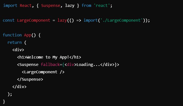 Ansh Jain on LinkedIn: #reactjs #webperformance #lazyloading #reacttips ... Ansh Jain on LinkedIn: #reactjs #webperformance #lazyloading #reacttips ...