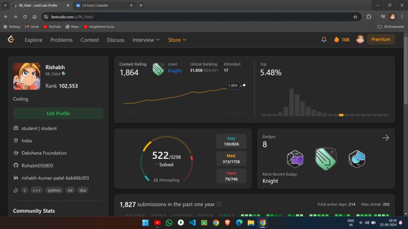 Rishabh Kumar Patel on LinkedIn: #leetcode #codingjourney Rishabh Kumar Patel on LinkedIn: #leetcode #codingjourney