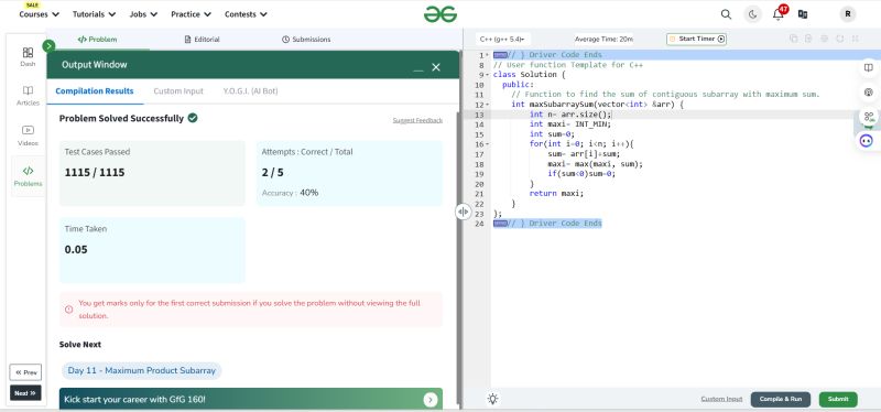 Rohit Jangid ️ on LinkedIn: #geekstreak2024 #dsa #codingchallenge # ... Rohit Jangid ️ on LinkedIn: #geekstreak2024 #dsa #codingchallenge # ...