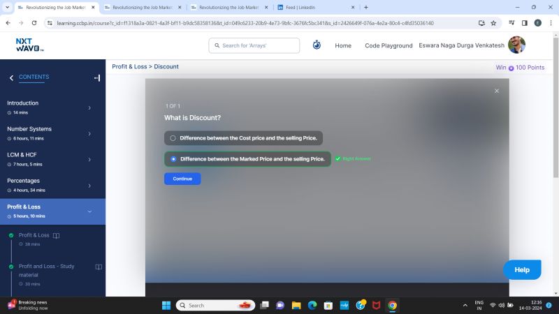 ESWAR NAGA DURGA VENKATESH MEESALA on LinkedIn: #popup #ccbp #nxtwave #ccbp ESWAR NAGA DURGA VENKATESH MEESALA on LinkedIn: #popup #ccbp #nxtwave #ccbp