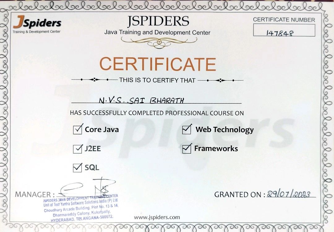 Sai Bharath Nagulapalli on LinkedIn: #javafullstackdevelopment # ... Sai Bharath Nagulapalli on LinkedIn: #javafullstackdevelopment # ...