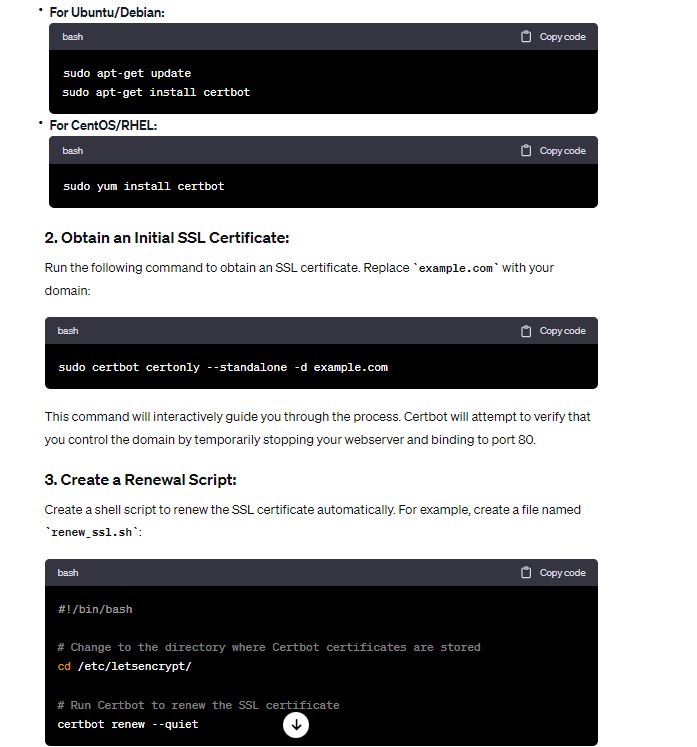 Rajeev Kumar Yadav on LinkedIn: Setting up SSL certificates and a cron ... Rajeev Kumar Yadav on LinkedIn: Setting up SSL certificates and a cron ...