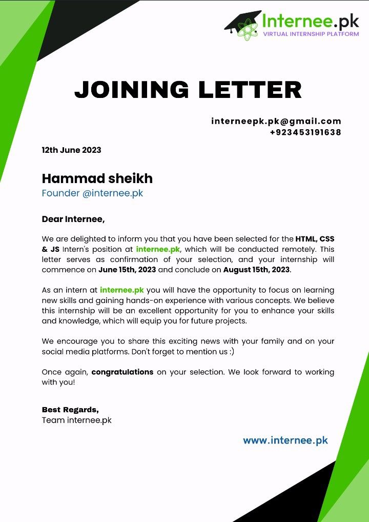 Muhammad Waqar on LinkedIn: #internship #internship #css #html #career ... Muhammad Waqar on LinkedIn: #internship #internship #css #html #career ...