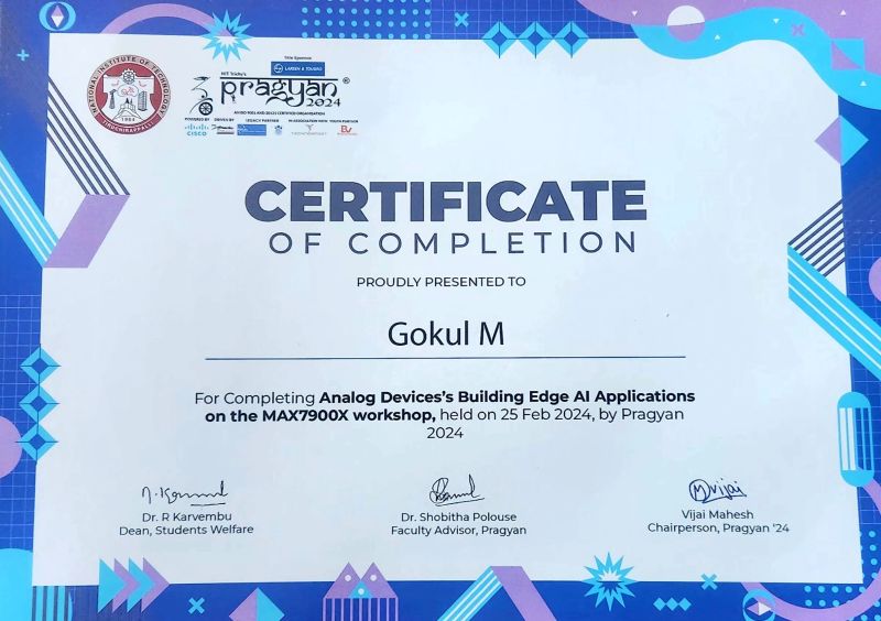 #analoguedevices #workshop #continuouslearning | Gokul Muruganandham #analoguedevices #workshop #continuouslearning | Gokul Muruganandham