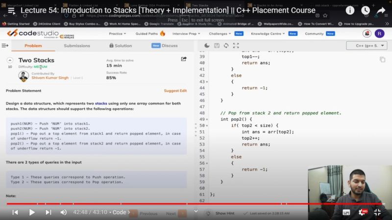 Md Aftab Alam on LinkedIn: #dsa #coding #programming #learning #stacks ... Md Aftab Alam on LinkedIn: #dsa #coding #programming #learning #stacks ...