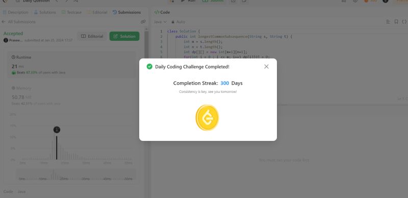 Praveen Chauhan on LinkedIn: Exciting Milestone: 300 Days of LeetCode ... Praveen Chauhan on LinkedIn: Exciting Milestone: 300 Days of LeetCode ...
