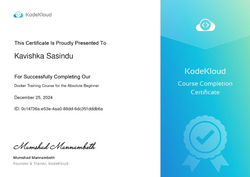 Kavishka Sasindu on LinkedIn: #docker #devops #cloudcomputing # ... Kavishka Sasindu on LinkedIn: #docker #devops #cloudcomputing # ...