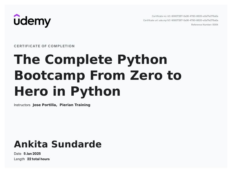 Ankita Sundarde on LinkedIn: #python #codingjourney #skillup # ... Ankita Sundarde on LinkedIn: #python #codingjourney #skillup # ...