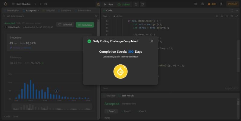 #leetcode #codingstreak #neverstoplearning | Nitin Gayke #leetcode #codingstreak #neverstoplearning | Nitin Gayke