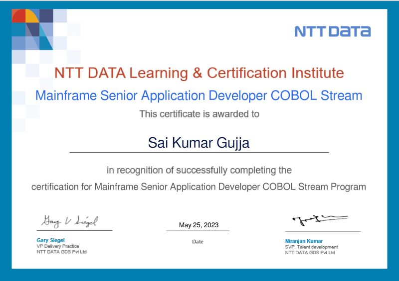Sai Kumar on LinkedIn: #mainframe #mainframedeveloper #mainframeskills ... Sai Kumar on LinkedIn: #mainframe #mainframedeveloper #mainframeskills ...