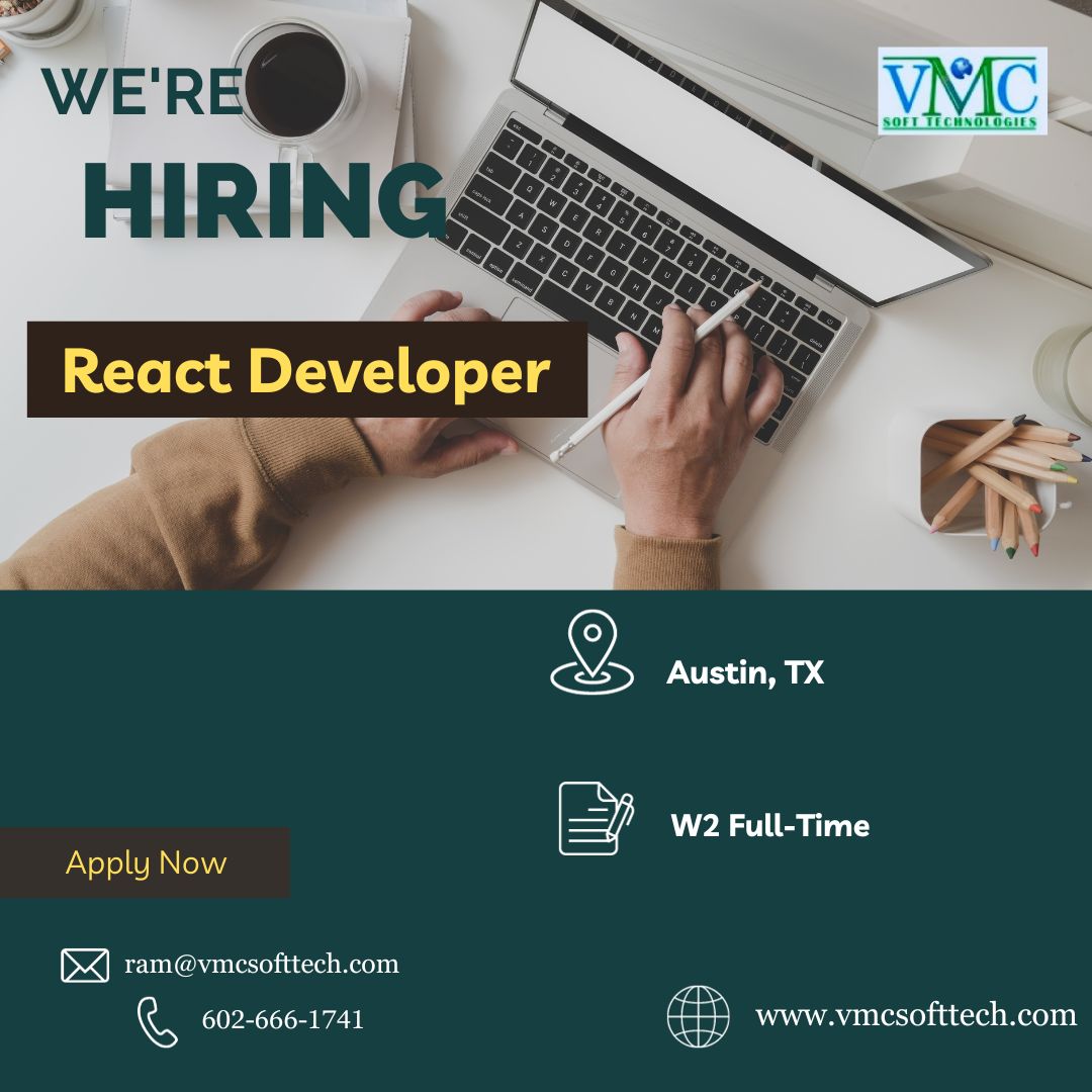 VMC Soft Technologies, Inc on LinkedIn: #reactdeveloper #reactjs # ... VMC Soft Technologies, Inc on LinkedIn: #reactdeveloper #reactjs # ...