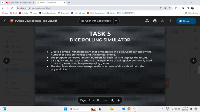 Successfully completed the third task of my Python Development ... Successfully completed the third task of my Python Development ...