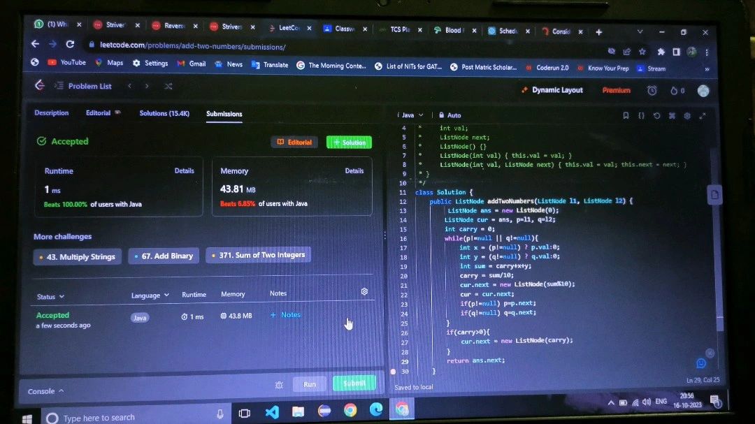 NILESH KUMAR on LinkedIn: #day16 #leetcode #50daysofcode # ... NILESH KUMAR on LinkedIn: #day16 #leetcode #50daysofcode # ...