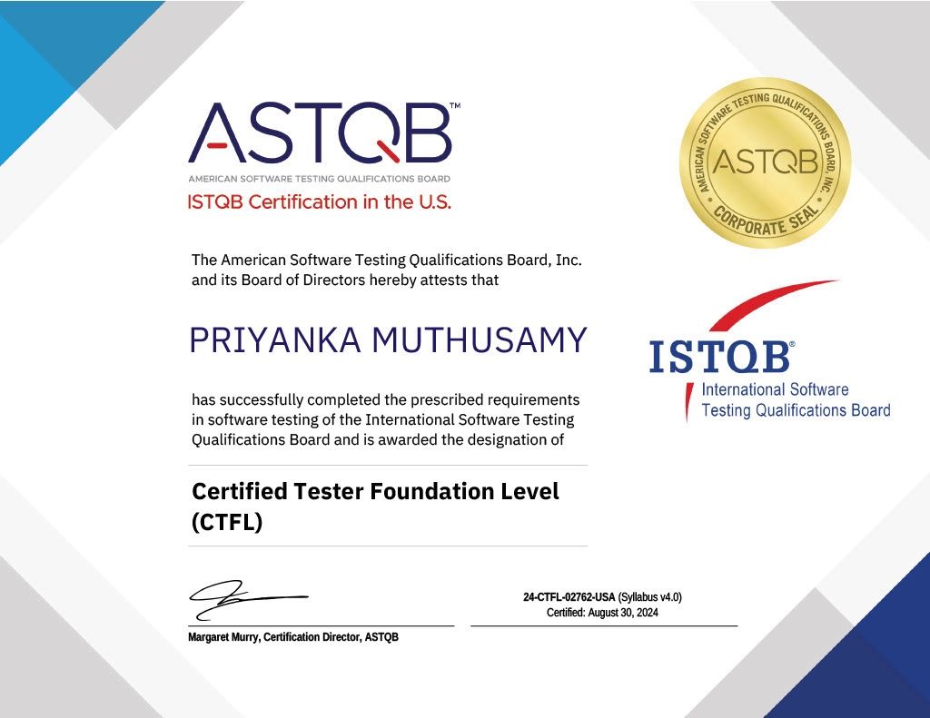 Priyanka Muthusamy on LinkedIn: I am happy to share that I have ... Priyanka Muthusamy on LinkedIn: I am happy to share that I have ...