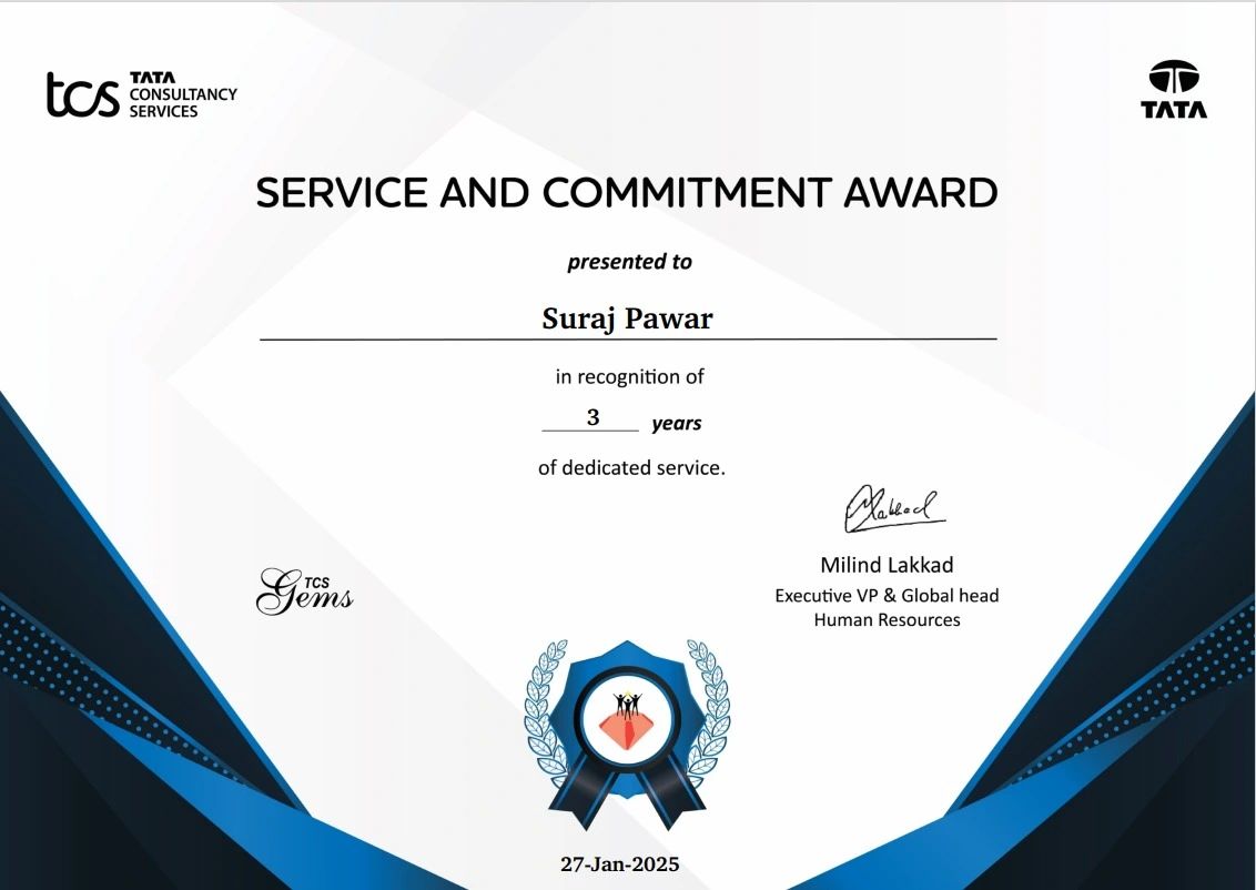 Celebrating 3 incredible years at Tata Consultancy Services (TCS ... Celebrating 3 incredible years at Tata Consultancy Services (TCS ...