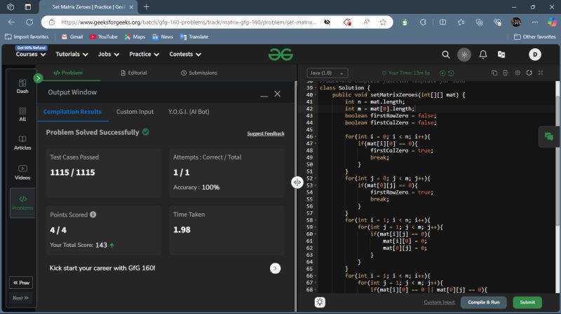 Devmalya Bhattacharjee on LinkedIn: #gfg160 #dsa #gfg #geekstreak2025 # ... Devmalya Bhattacharjee on LinkedIn: #gfg160 #dsa #gfg #geekstreak2025 # ...