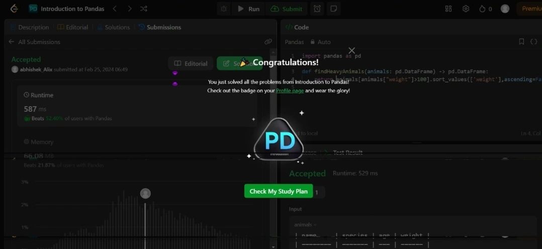 #leetcode #pandas #datascience #continuouslearning #achievementunlocked ... #leetcode #pandas #datascience #continuouslearning #achievementunlocked ...