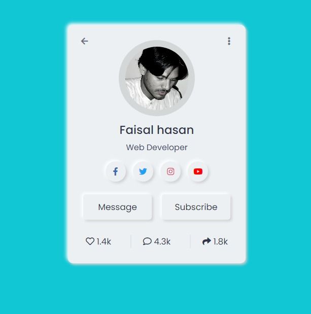 Mohammed Faisal hasan on LinkedIn: #webdevelopment #profilecard #html # ... Mohammed Faisal hasan on LinkedIn: #webdevelopment #profilecard #html # ...