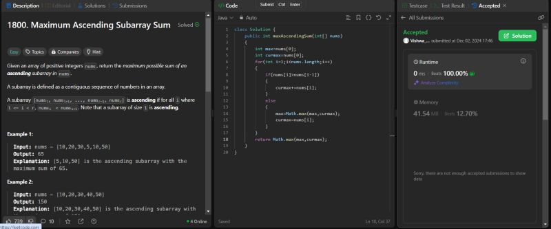 Vishwa S on LinkedIn: #100daysofcode #leetcode Vishwa S on LinkedIn: #100daysofcode #leetcode